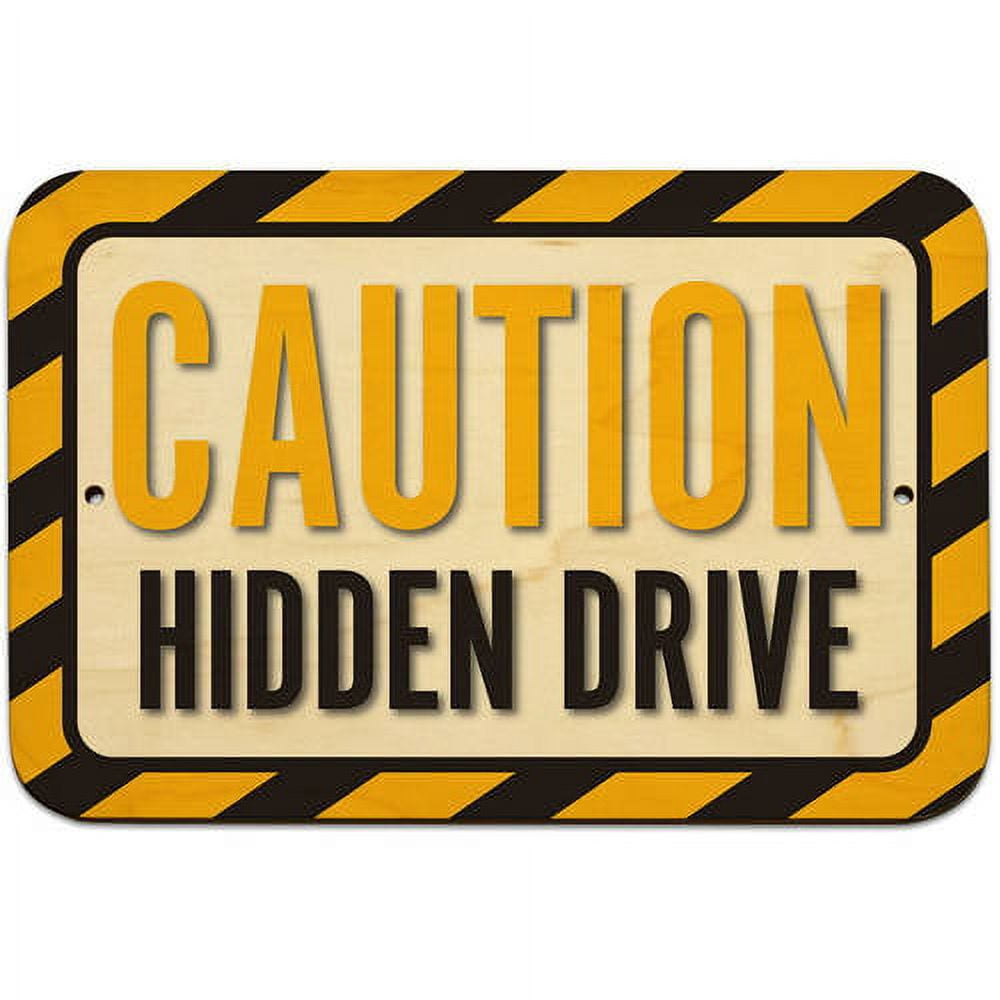 Caution Hidden Drive Sign - Walmart.com