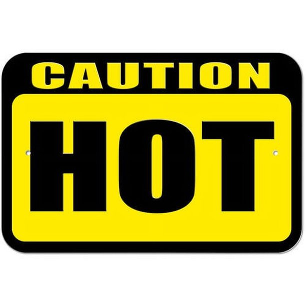 Caution Hot Sign - Walmart Business Supplies