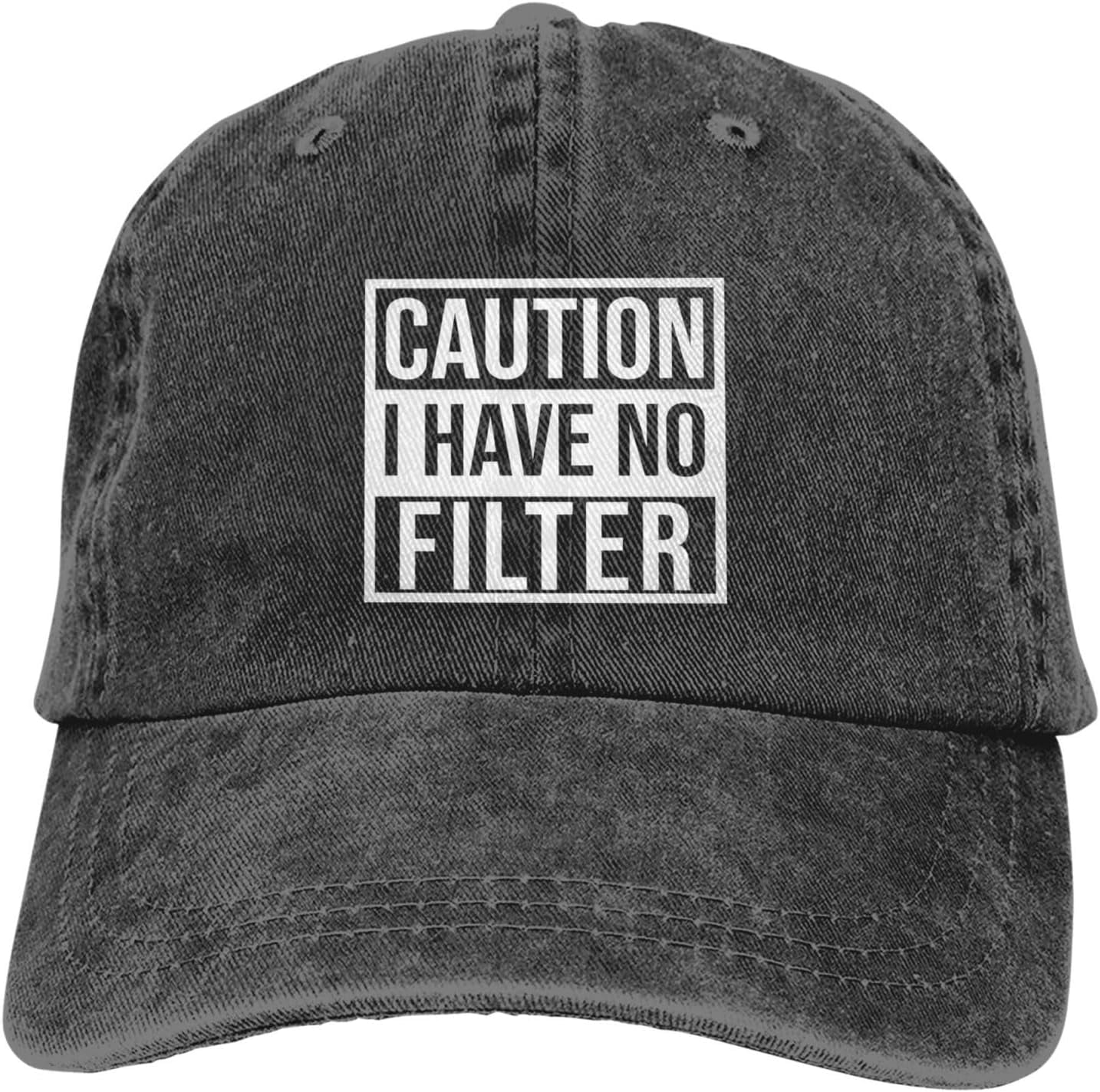 Caution I Have No Filter Trucker Hat Baseball Cap for Men Or Women ...
