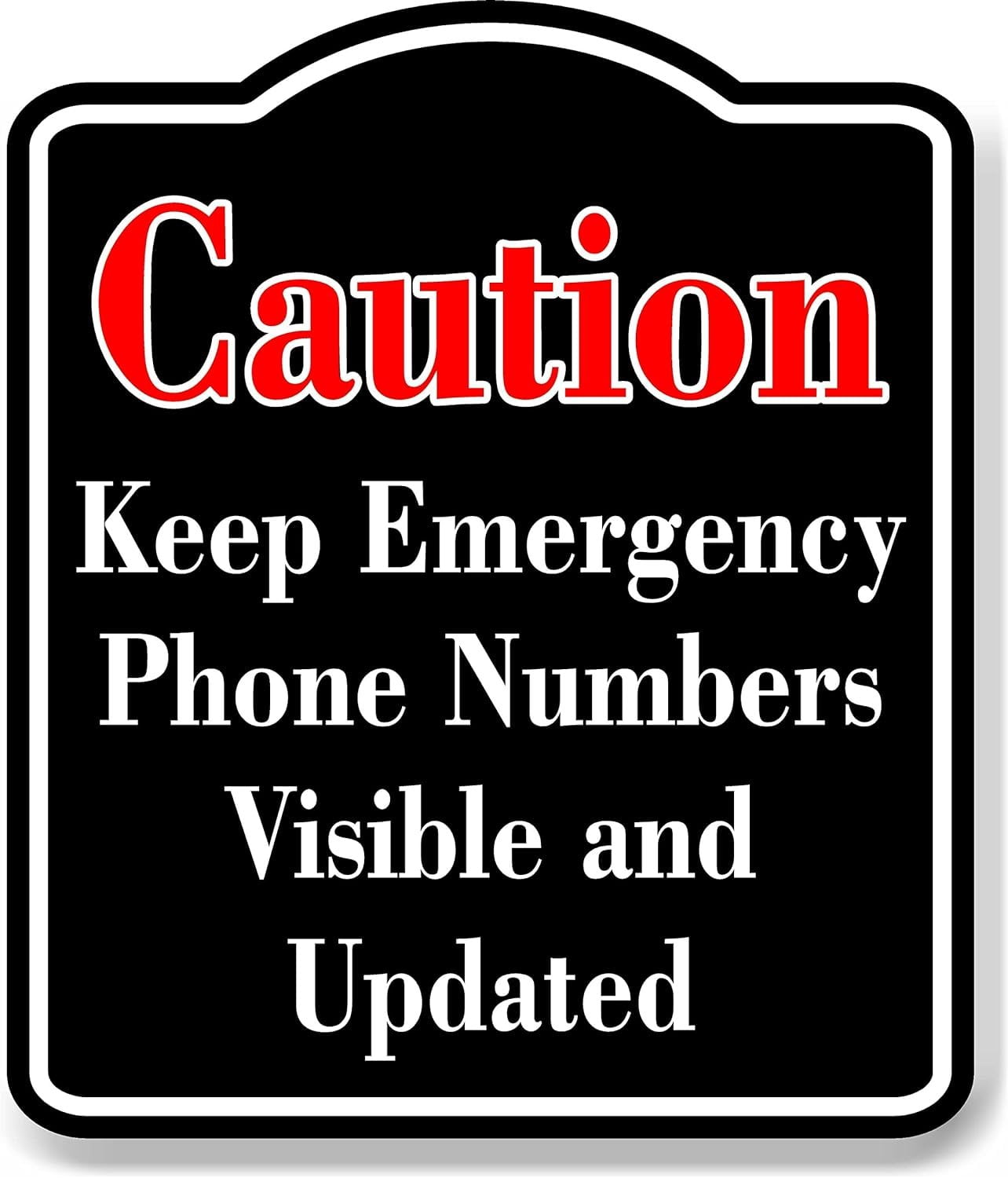 Caution Keep Monitor Children's Hydration Red BLACK Aluminum Composite ...