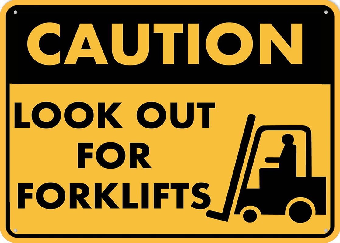 Caution Look Out For Forklifts Sign 8"X12" Rust Free Aluminum Signs ...