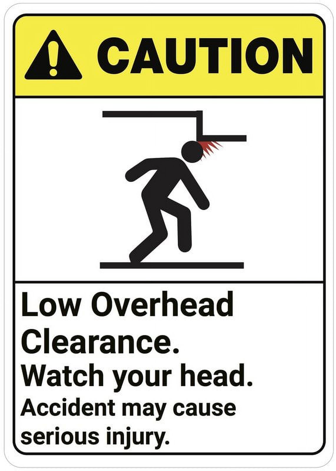 Caution Low Overhead Clearance Watch Your Head Funny Vintage Tin Signs ...