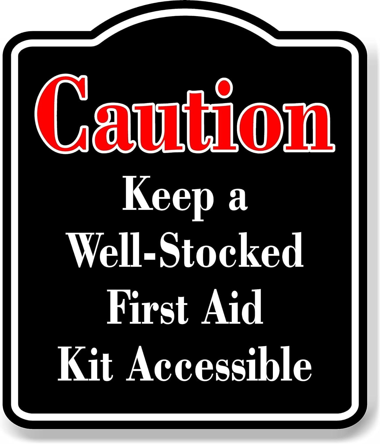 Caution Maintain Clear Pathways in Emergency Red BLACK Aluminum ...