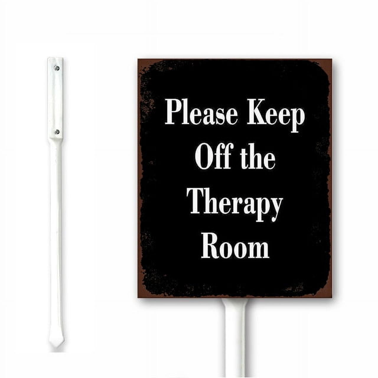 Caution Metal Sign for Outdoor Please Keep Off the Therapy Room Yard ...