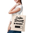 Caution Moodswing In Progress Sarcastic Funny Quote Tote Bag - Walmart.com