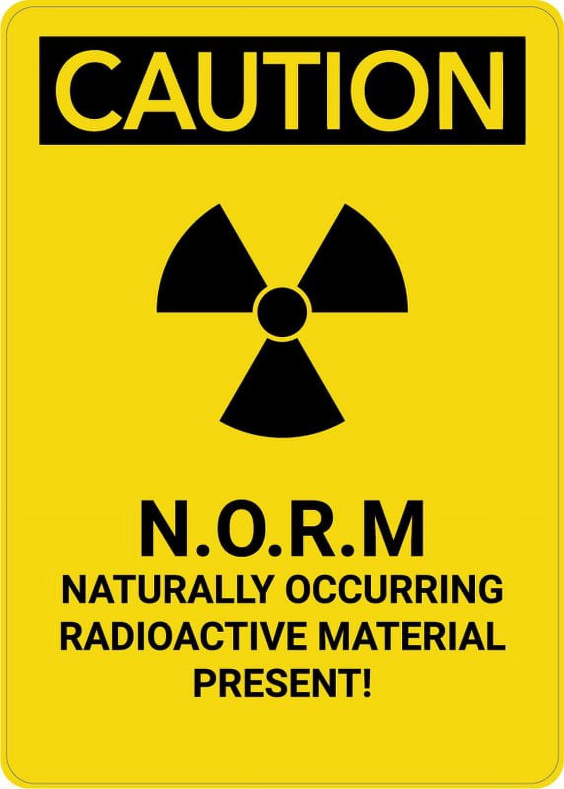 Caution Naturally Occurring Radioactive Material Funny Vintage Tin ...