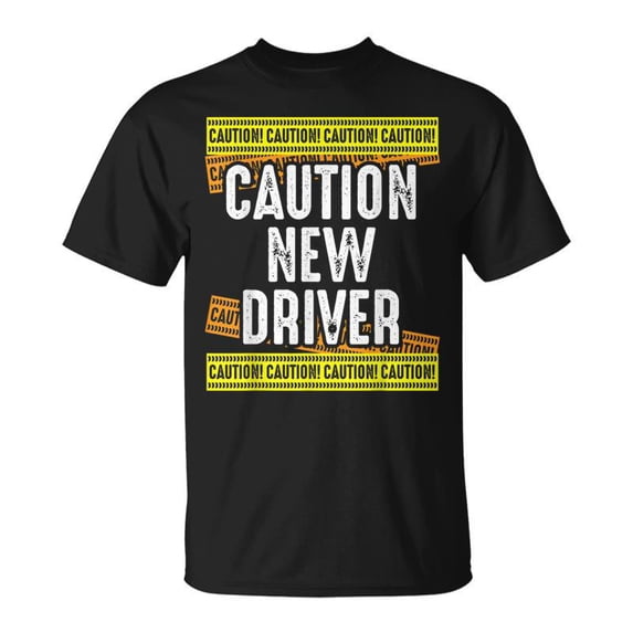 Caution New Driver Driving Licence Celebration Tshirt - Walmart.com