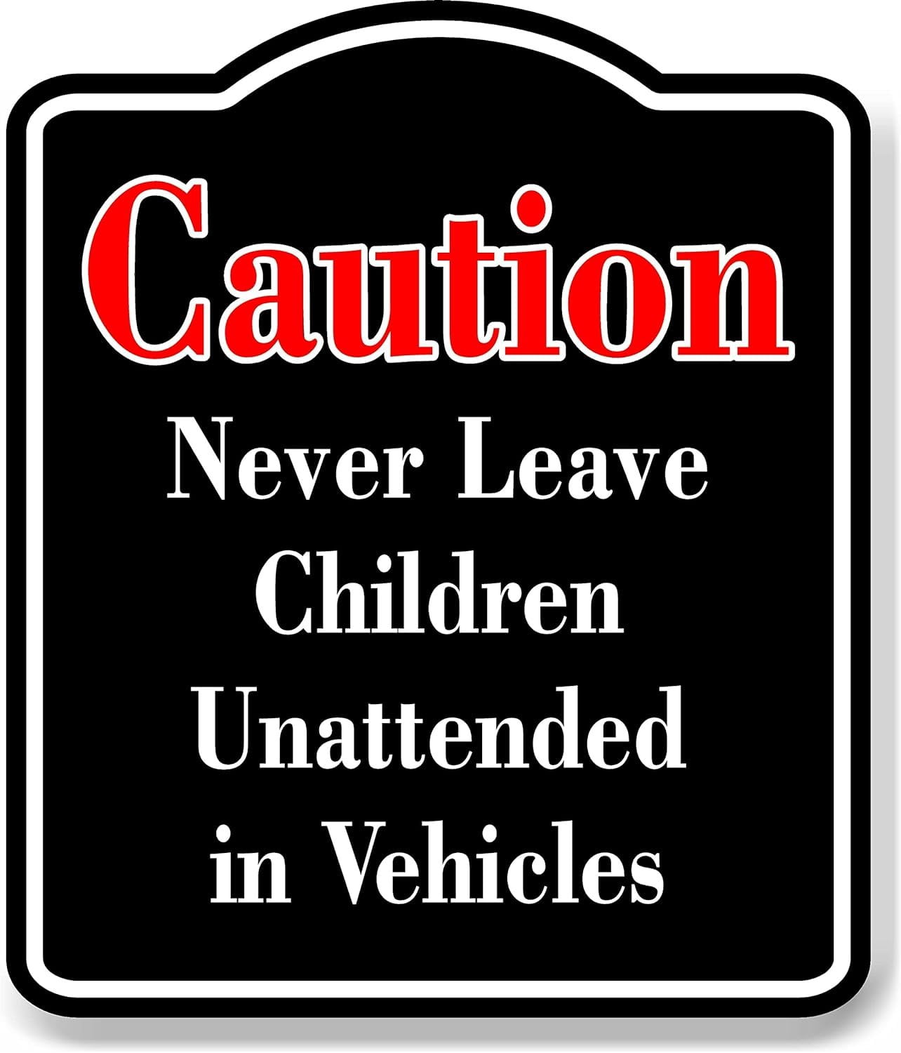 Caution No Cell Phone Use While Supervising Red BLACK Aluminum ...