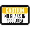 Caution No Glass In Pool Area Sign - Walmart.com