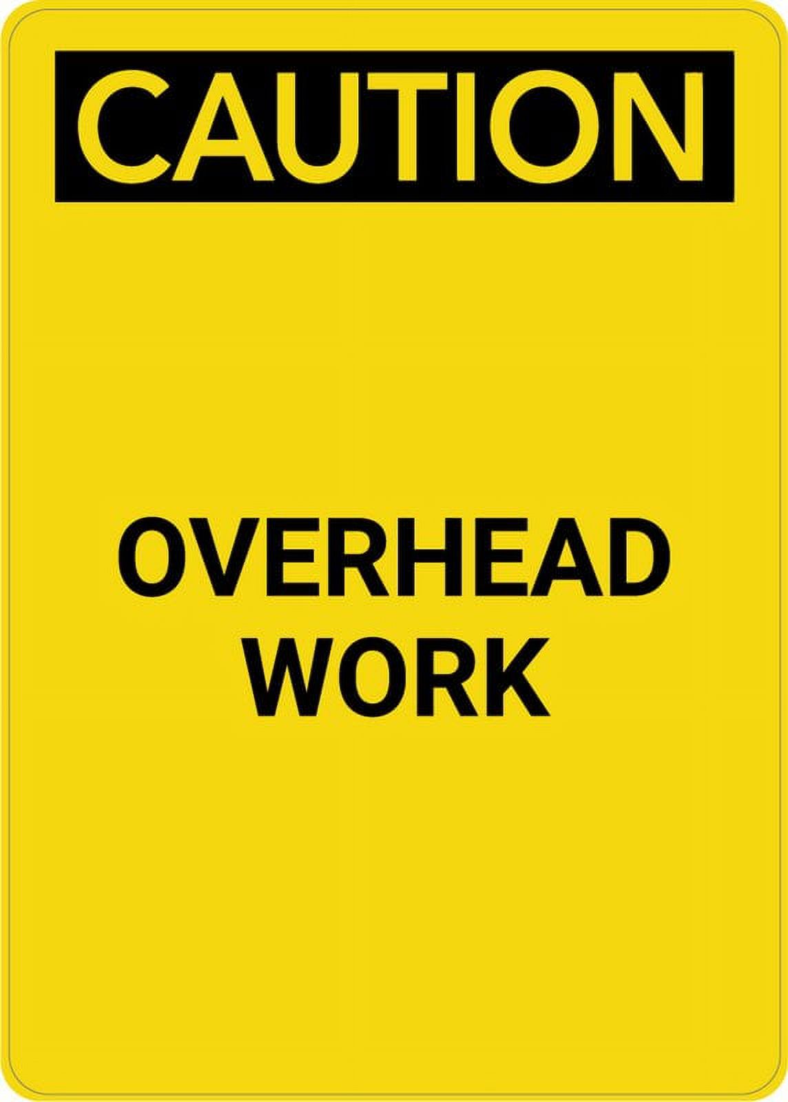 Caution Overhead Work Retro Metal Tin Signs 12X8 Inch For Shop Yard Man ...