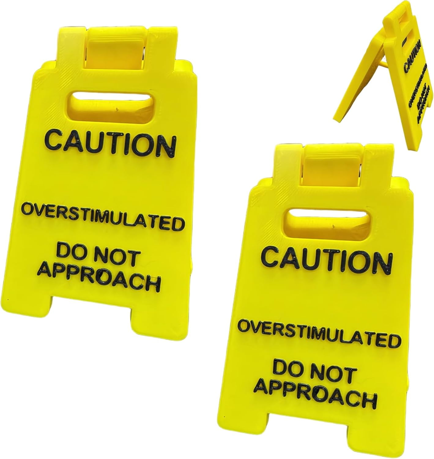 Caution: Overstimulated Sign For Table, Do not Approach Sign Gag Gift ...