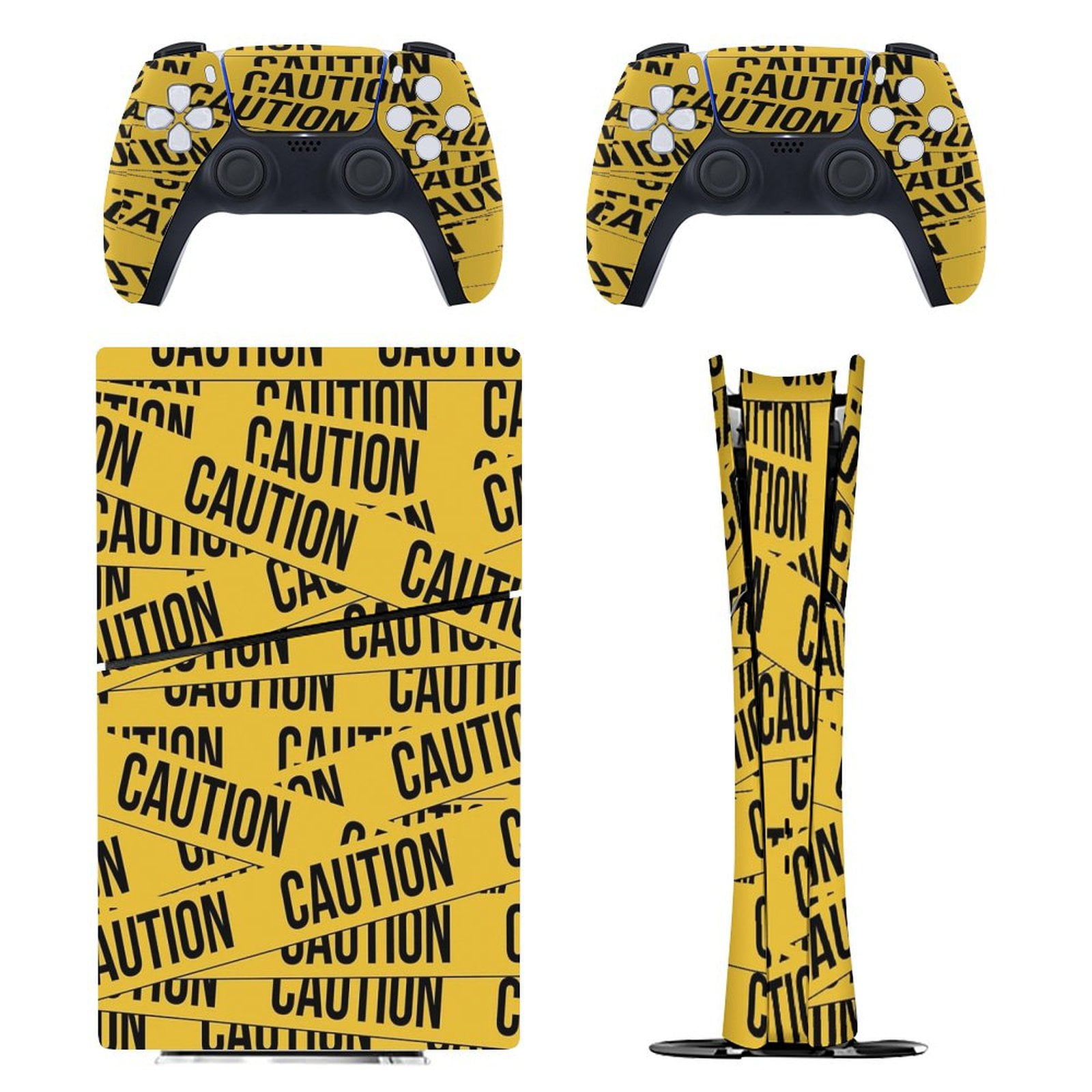 Caution PS5/PS5 Pro/PS5 Slim Digital Disc Skin Sticker For Console And ...