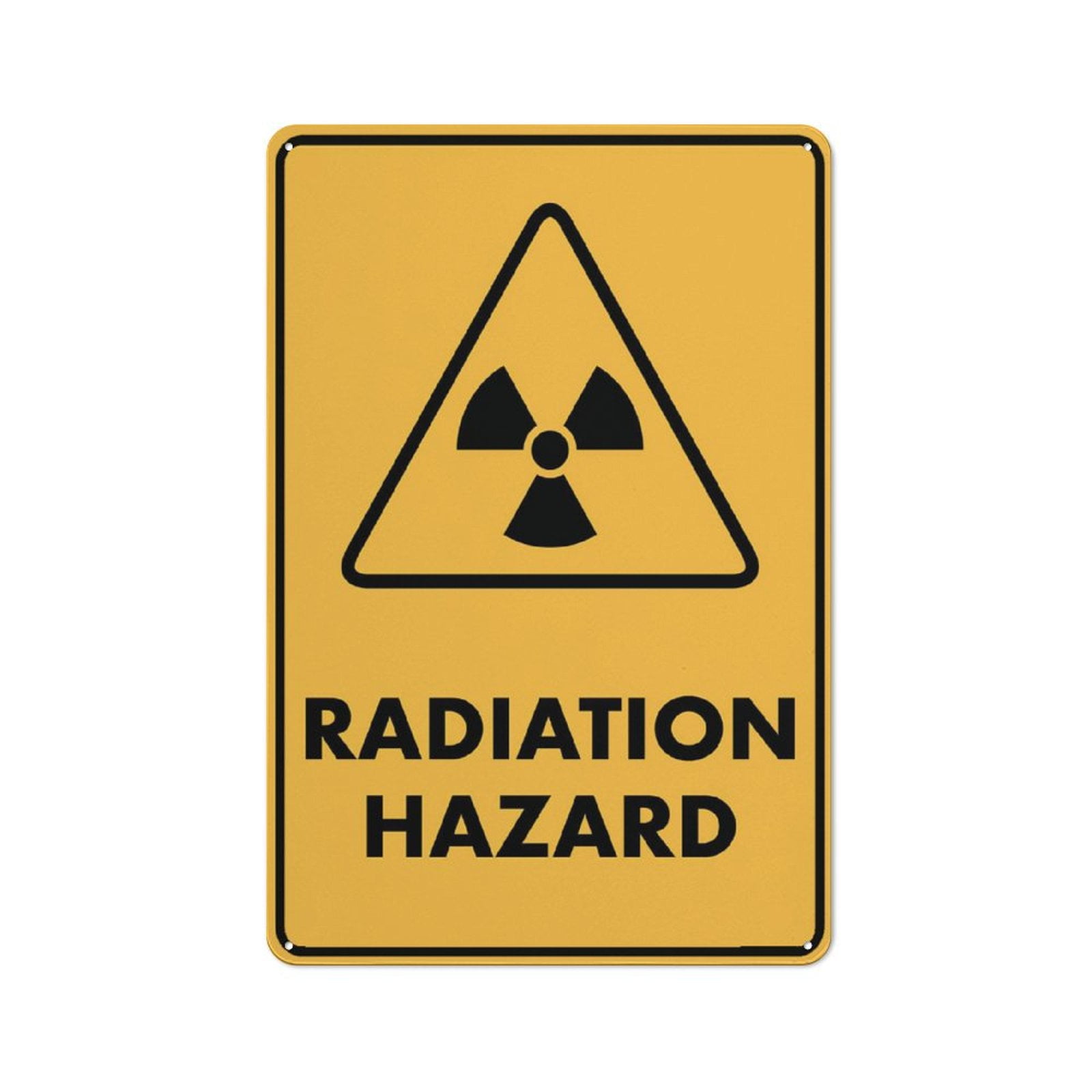 Caution Radiation Hazard Sign Outdoor Metal Sign - 12 X 8 Metal Signs ...