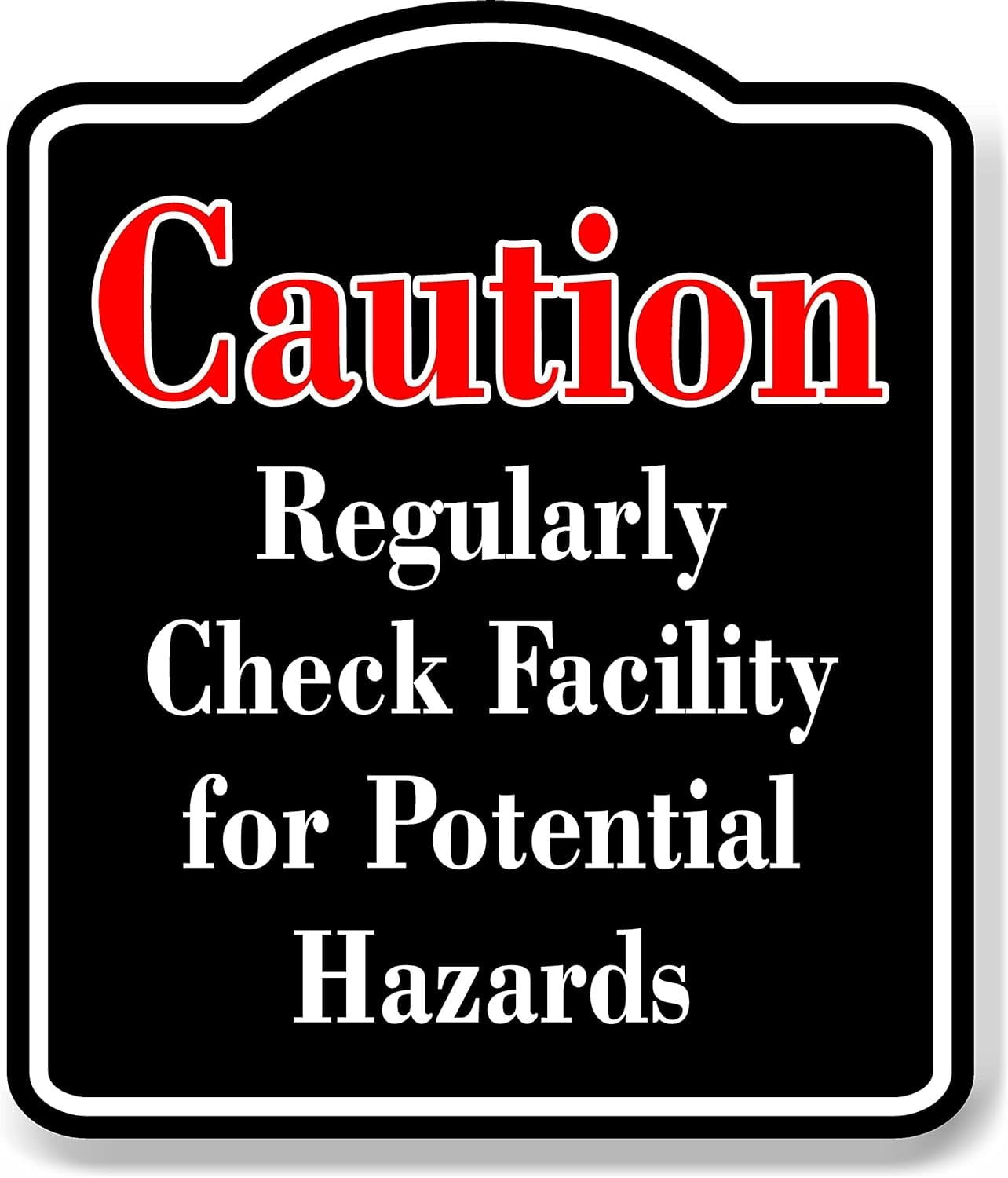 Caution Regularly Inspect Toys for Damage Wear Red BLACK Aluminum ...