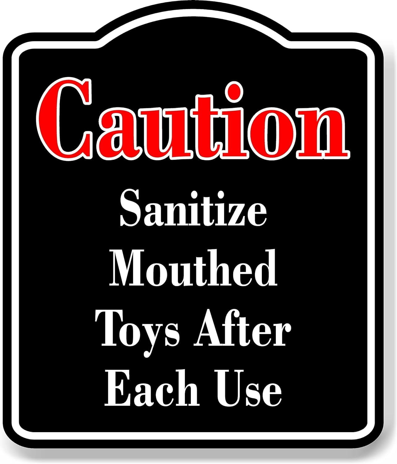 Caution Safe Storage Outdoor Toys Equipment Red BLACK Aluminum ...