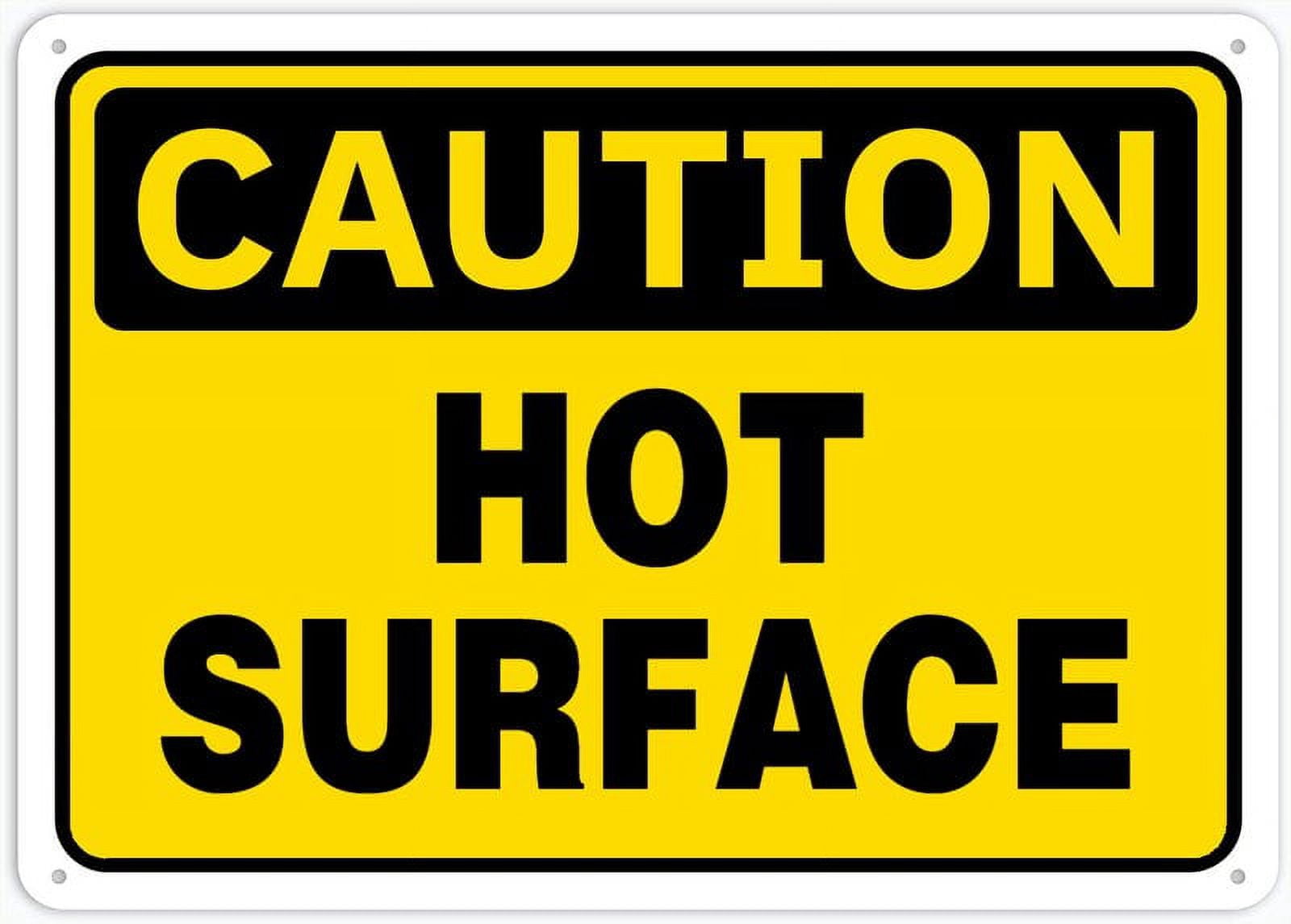 Caution Safety Sign Hot Surface Funny Vintage Tin Signs 8 X 12 Inch ...