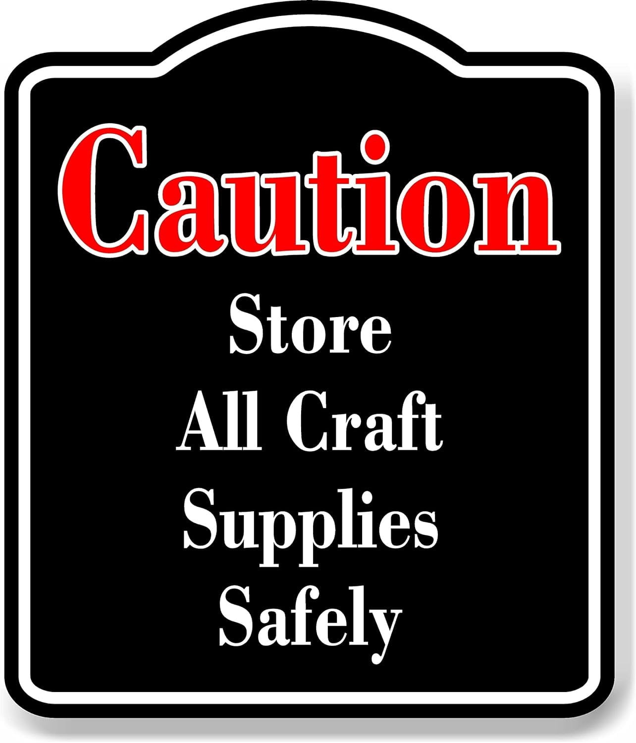 Caution Secure All Straps and Buckles Red BLACK Aluminum Composite Sign ...