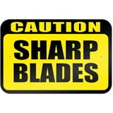 Caution Sharp Blades Sign - Walmart.com