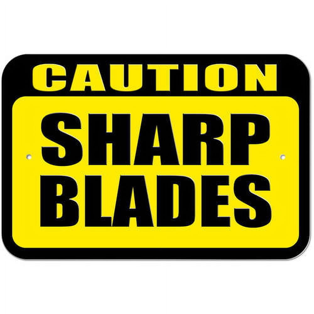 Caution Sharp Blades Sign - Walmart.com
