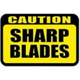 Caution Sharp Blades Sign - Walmart.com