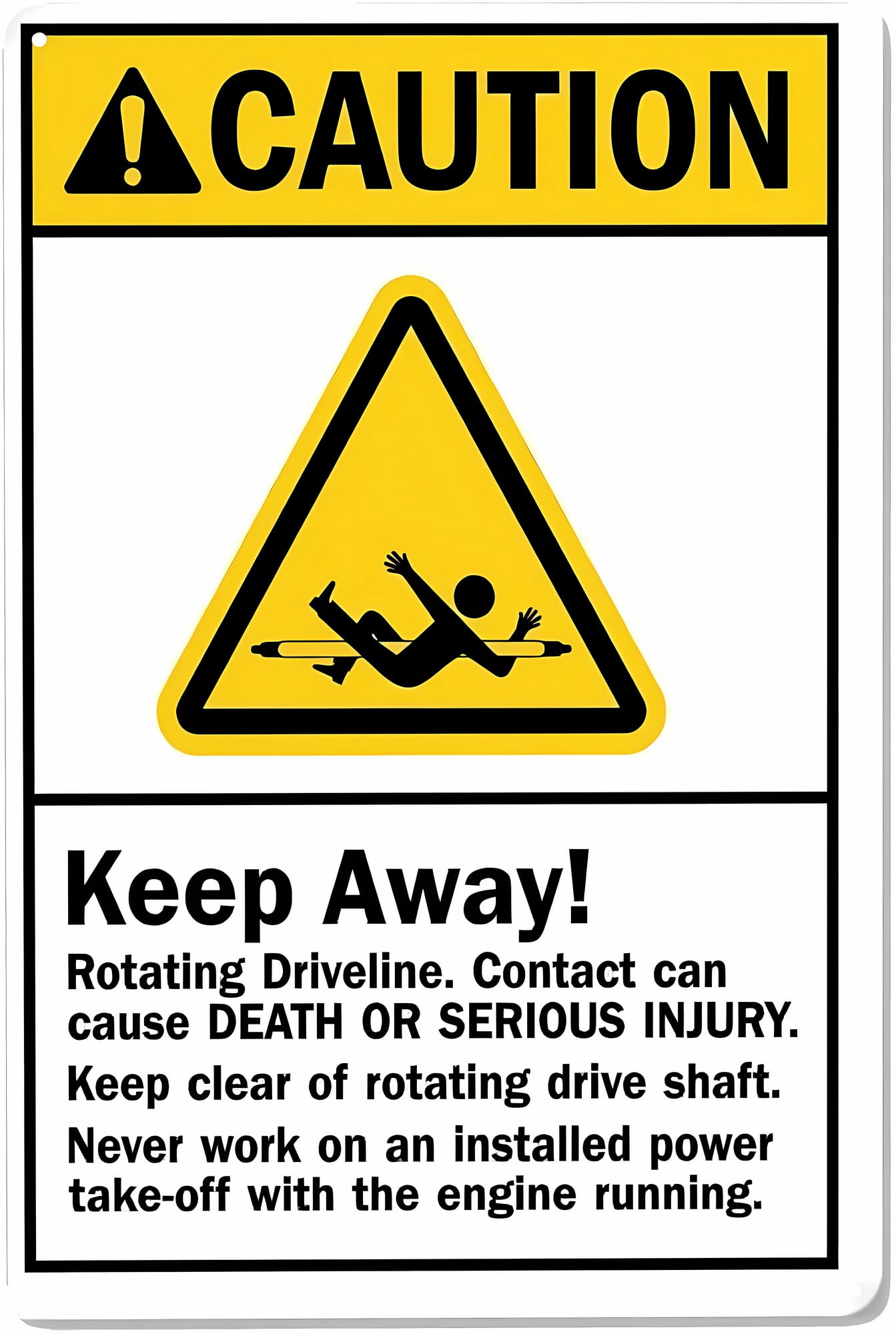 Caution Sign Long Sleeve Shirts & Long Pants Required - 8"x12" Tin ...