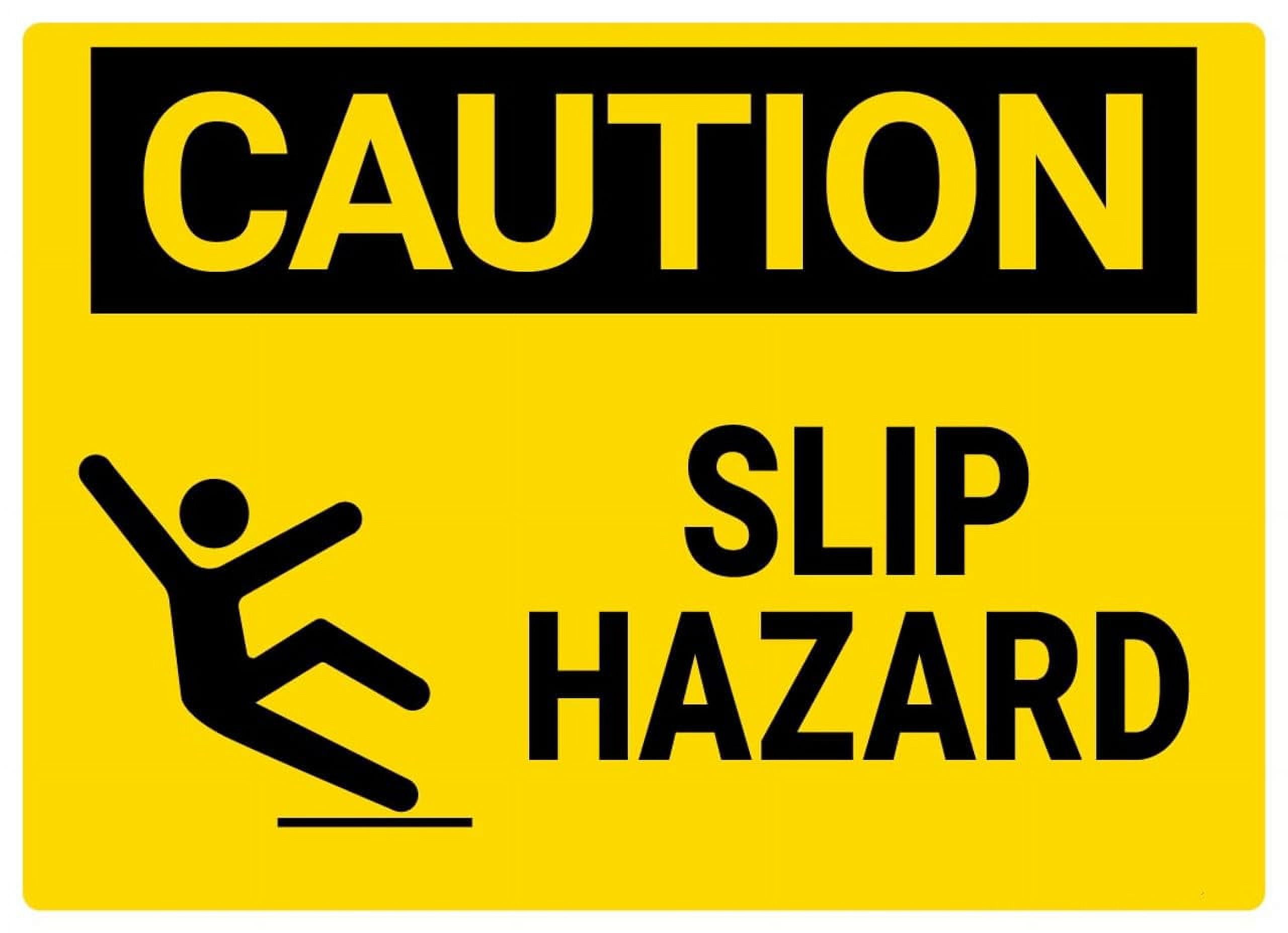 Caution Sign - Slip Hazard Signs/Safety Signs Metal Sign Danger Warning ...