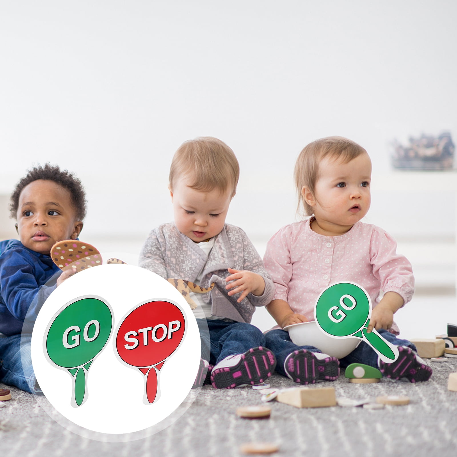 Caution Signs Board Game,Kindergarten Traffic Safety Education Handheld ...