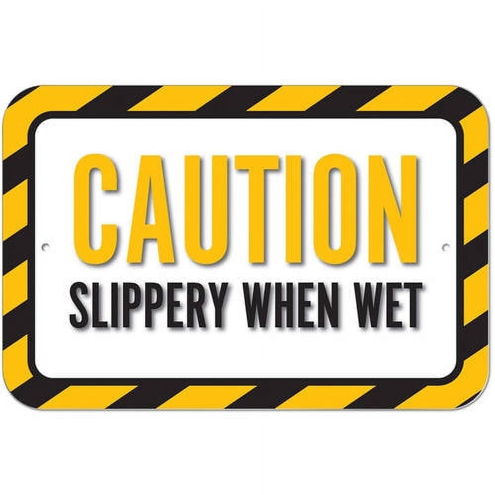 Caution Slippery When Wet Sign - Walmart.com