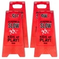 Caution Slow Children at Play Safety Sign for Street, Driveway and ...
