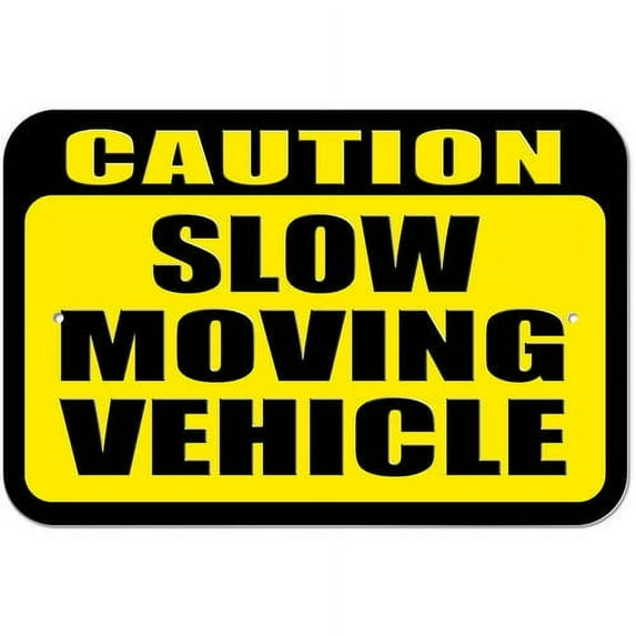 Caution Slow Moving Vehicle Sign - Walmart.com
