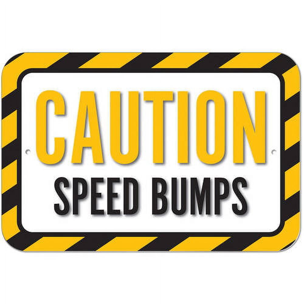 Caution Speed Bumps Sign - Walmart.com