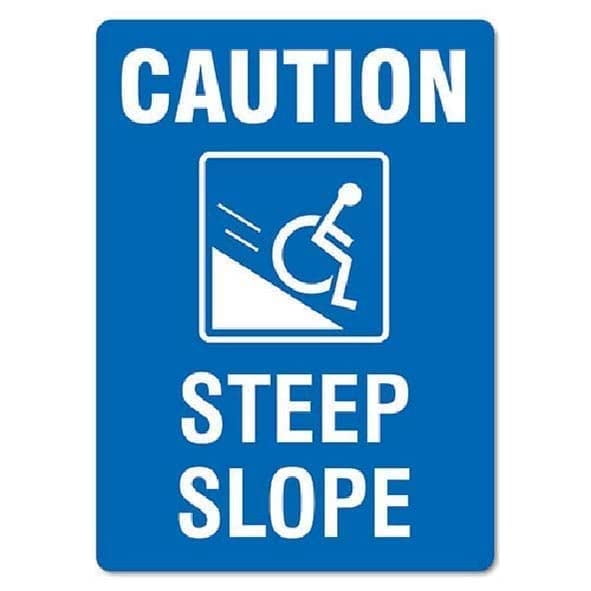Caution Steep Slope Sign Traffic and Parking Metal Tin Sign Caution ...