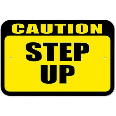 Caution Watch Your Step Sign - Walmart.com