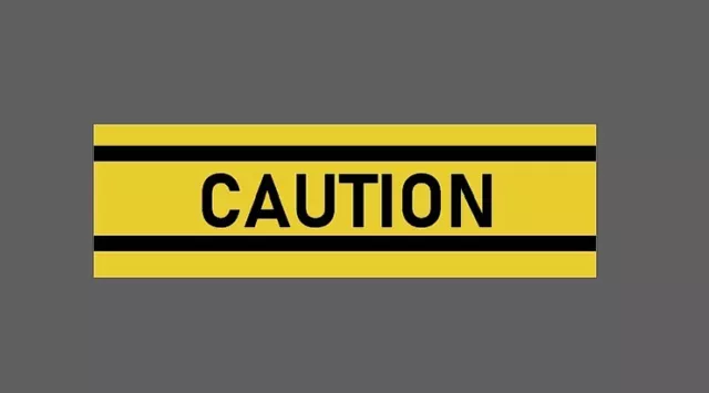 Caution Sticker Warning Strip Waterproof Sticker Phone Decal Water ...