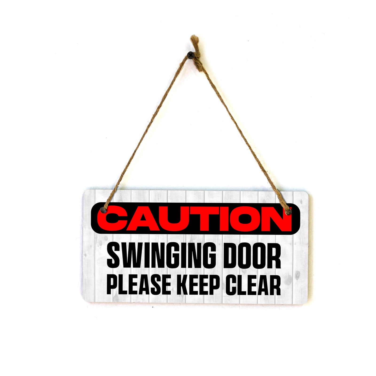 Caution Swinging Door Please Keep Clear 5x10 Hanging Plus Wall or Door ...