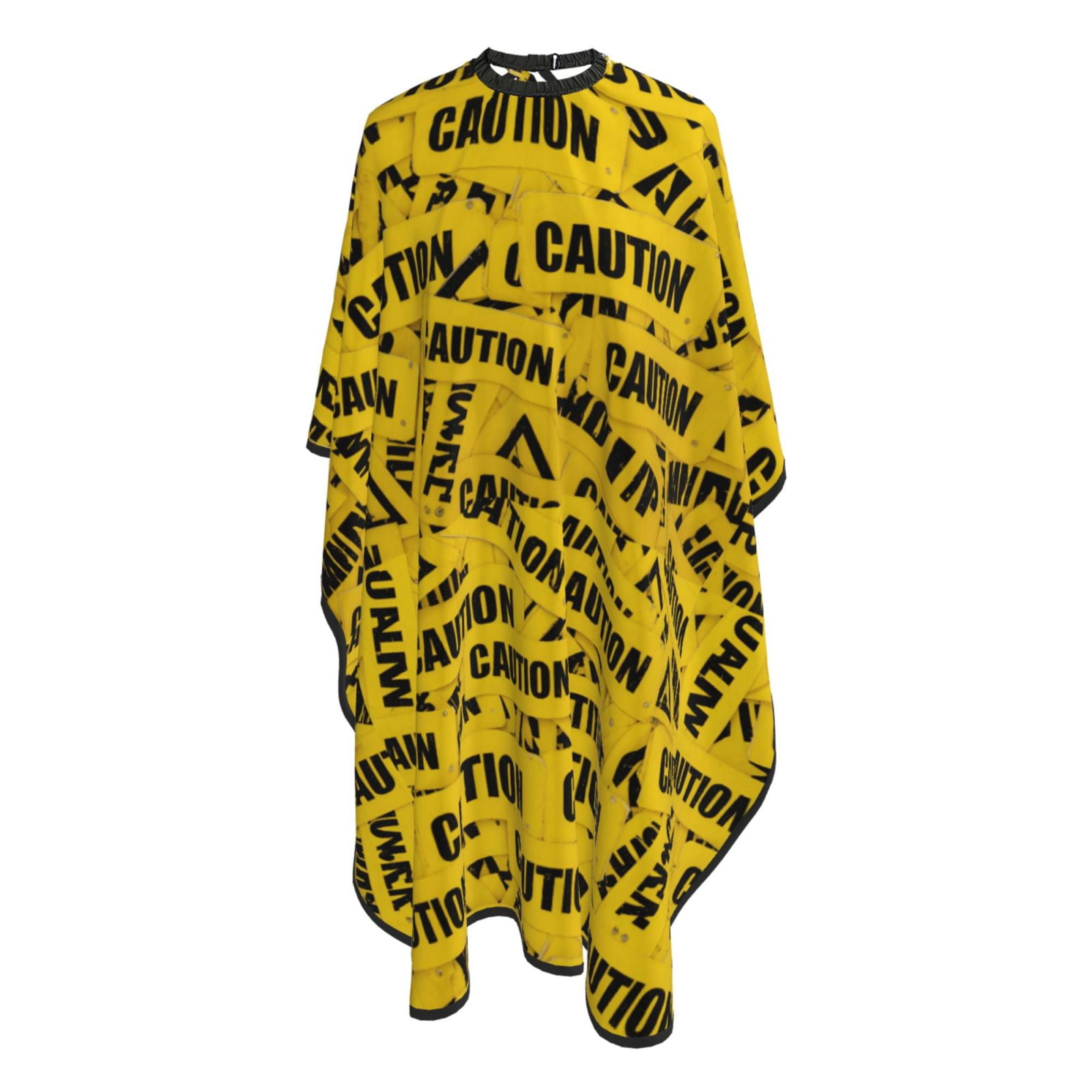 Caution Tape Barber Cape Adjustable Hair Cutting Salon Cape for Unisex ...