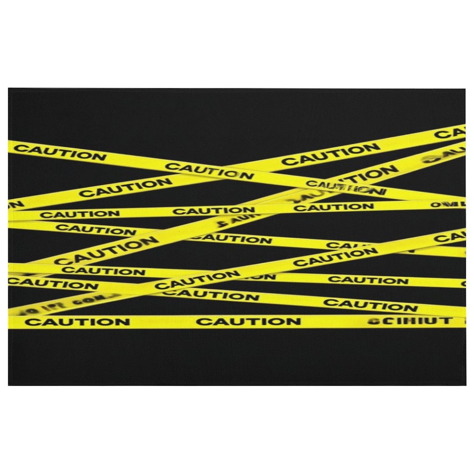 Caution Tape Warning Sign Adult Home Decor Bedroom Living Room Crystal ...