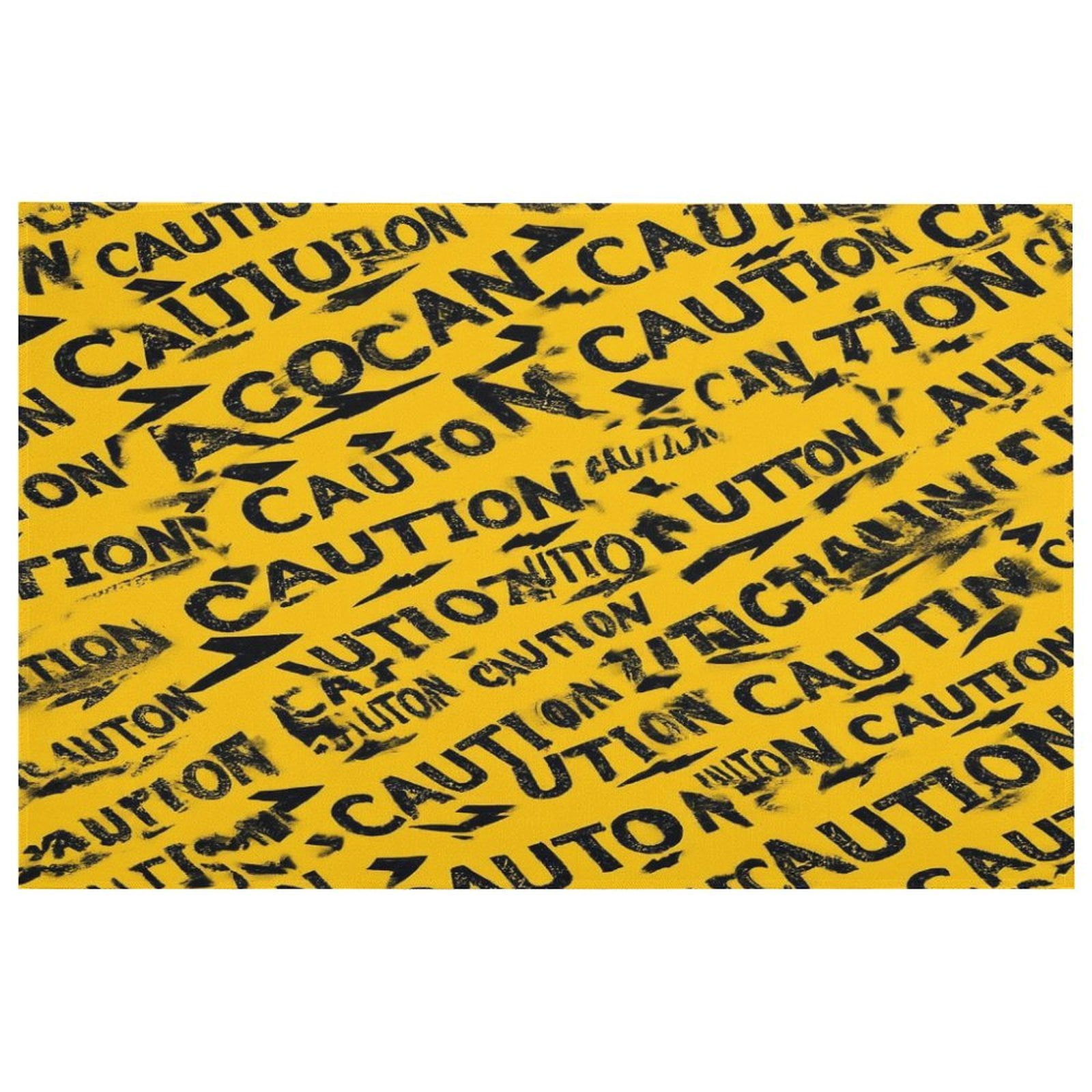 Caution Tape Warning Sign Adult Home Decor Bedroom Living Room Crystal ...