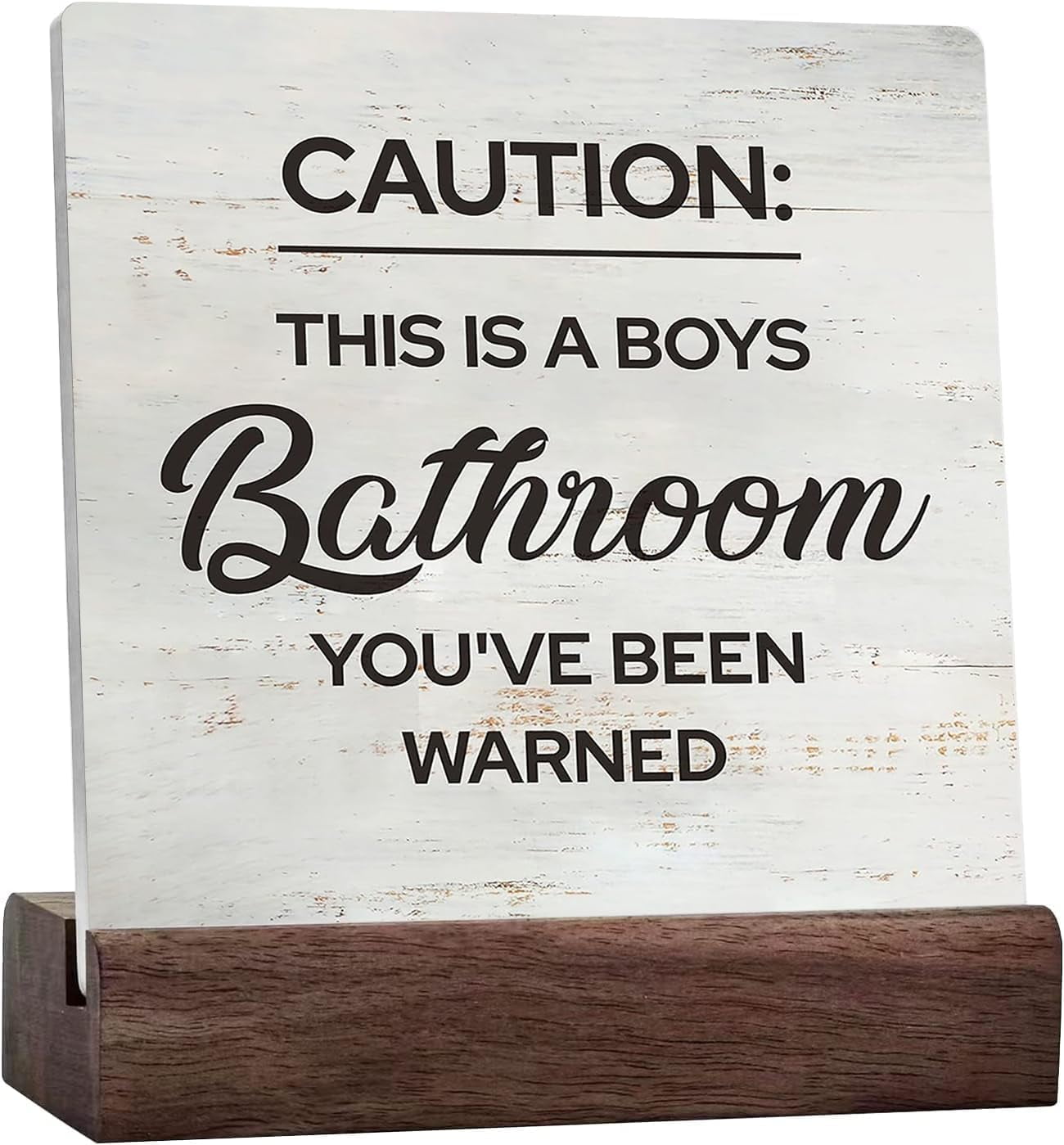 Caution This Is A Boys Bathroom You've Been Warned Bathroom Rusitc ...