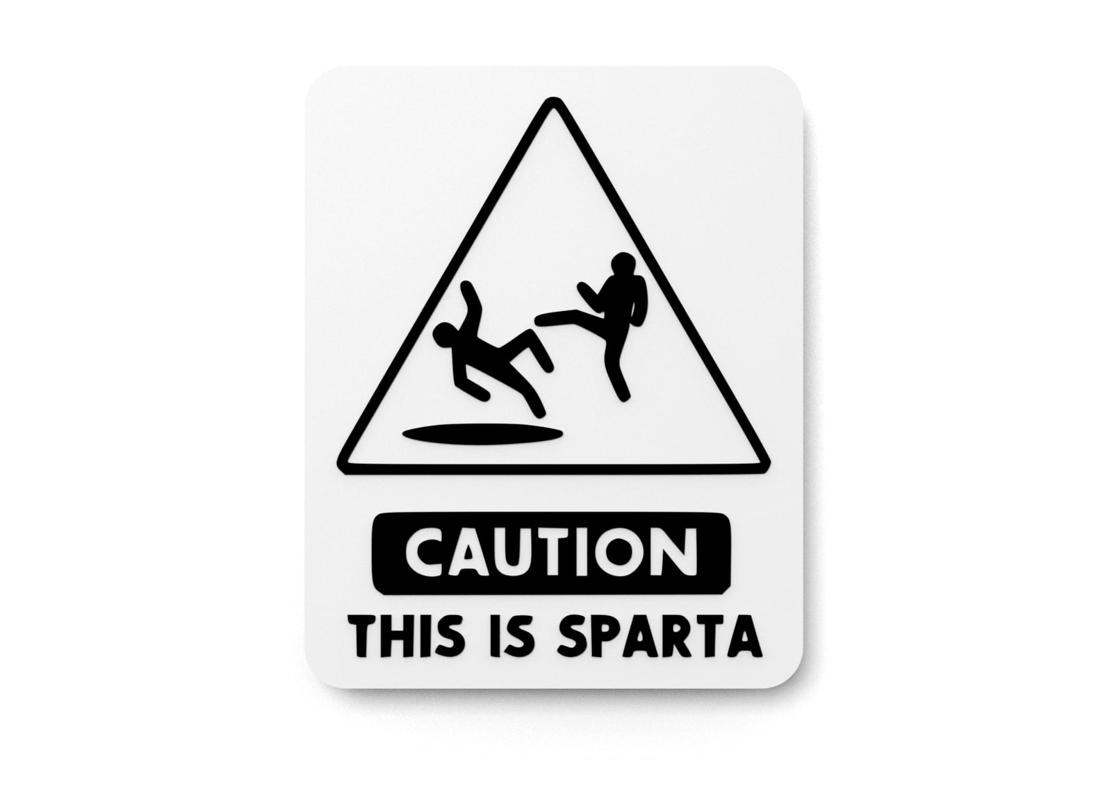 Caution This Is Sparta | Funny sign For Home or Office - Walmart.com