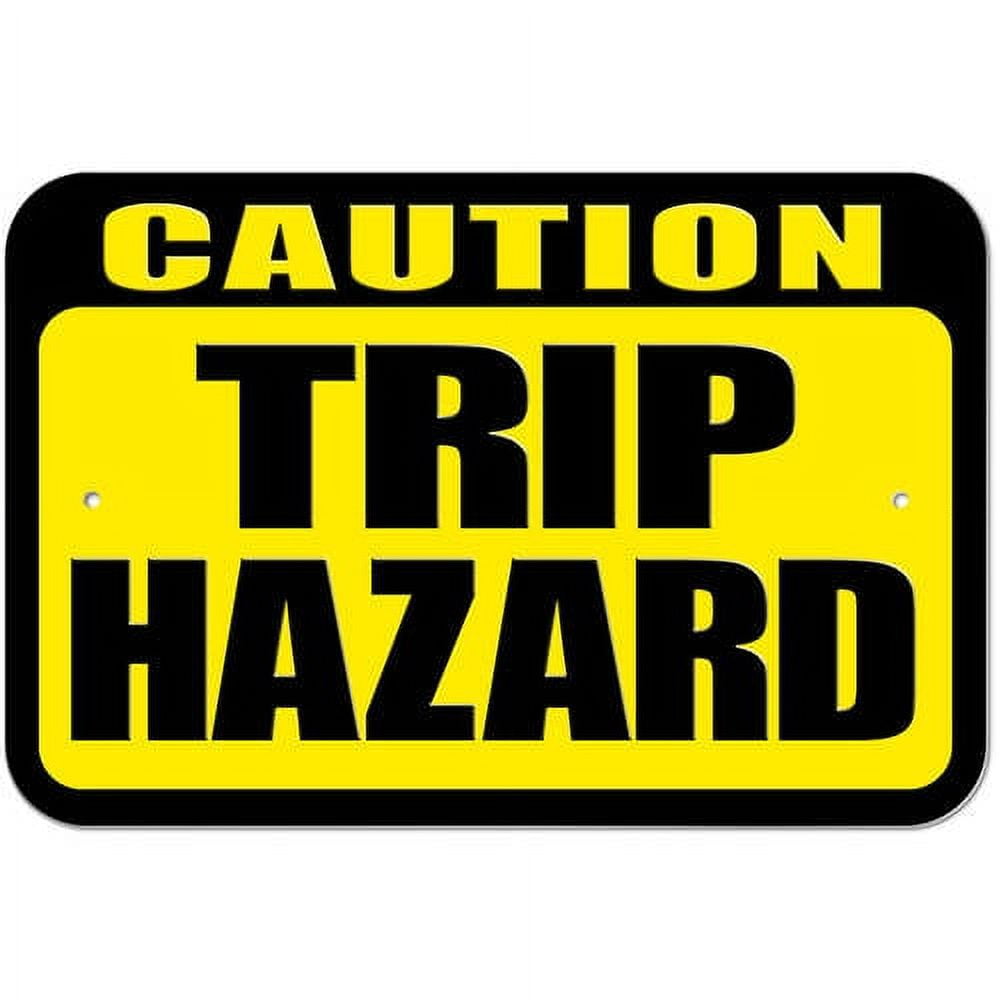 Caution Trip Hazard Sign - Walmart.com