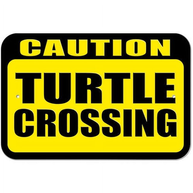 Caution Turtle Crossing Sign - Walmart.com