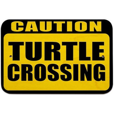 Turtle Crossing Sign - Walmart.com