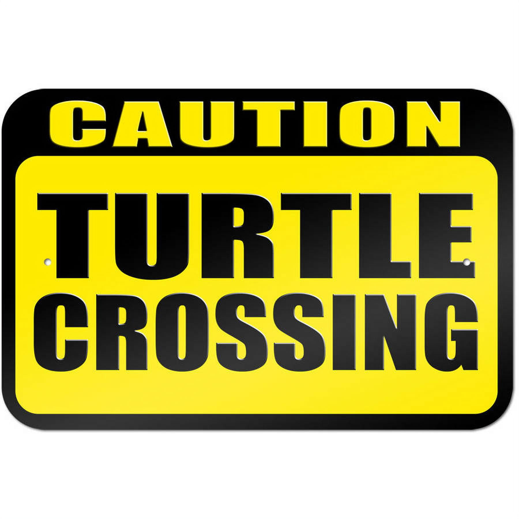 Caution Turtle Crossing Sign - Walmart.com