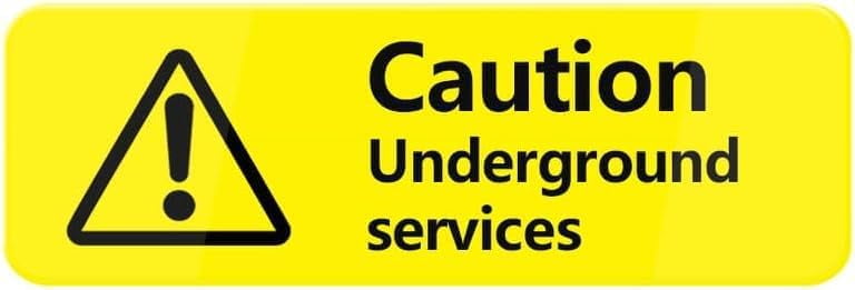 Caution Underground Services Permit To Dig Must Be Obtained Sign ...