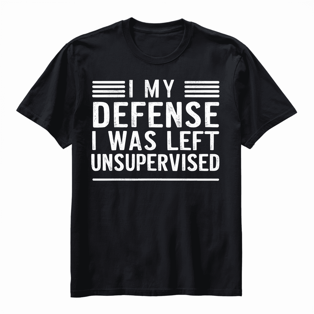 Caution: Unsupervised and Unpredictable Tee Shirt for Rebels - Walmart.com