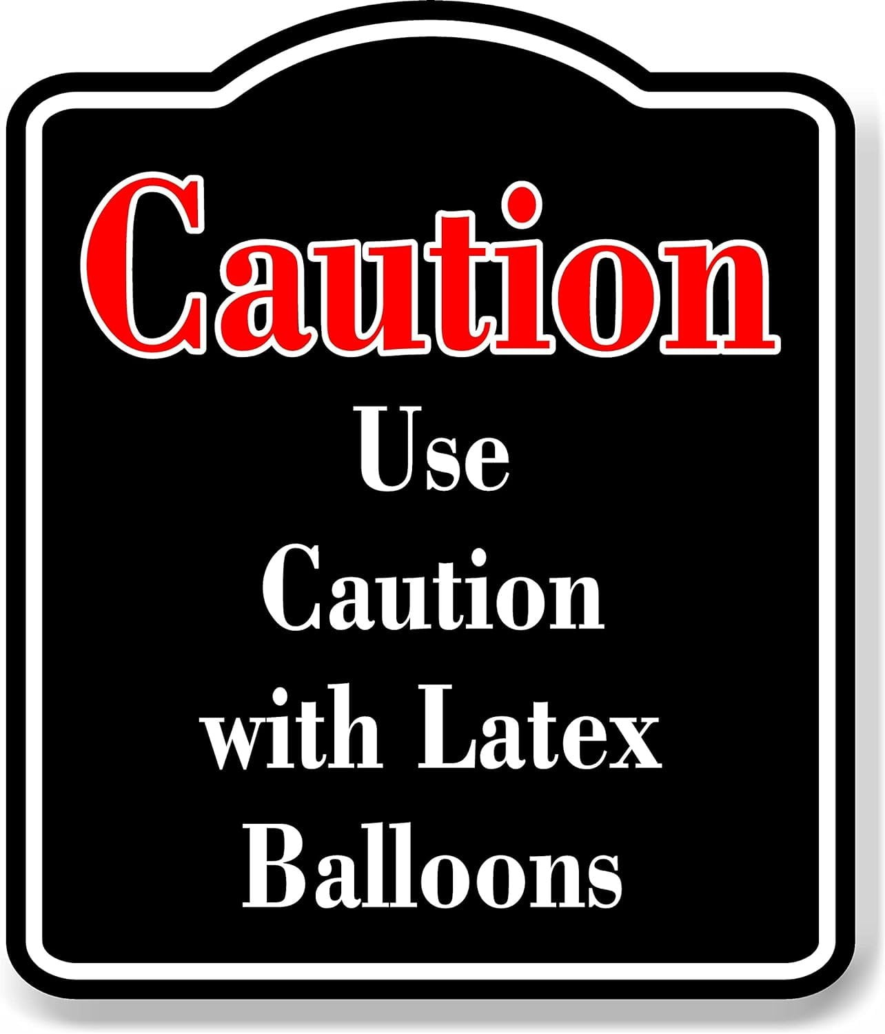 Caution Use Caution When Opening Closing Doors Red BLACK Aluminum ...