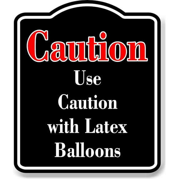 Caution Use Caution When Opening Closing Doors Red BLACK Aluminum ...