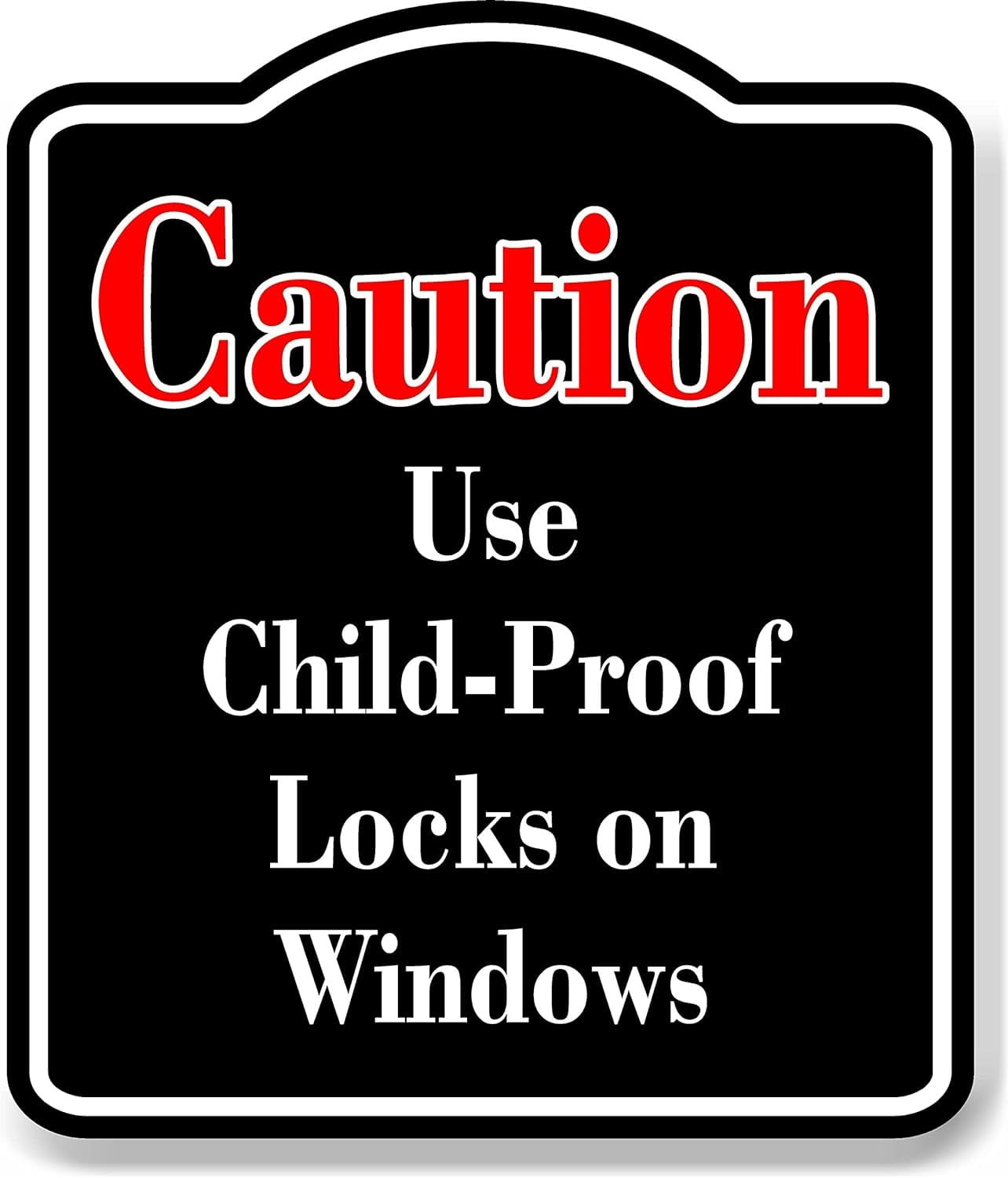 Caution Use Caution with Latex Balloons Red BLACK Aluminum Composite ...