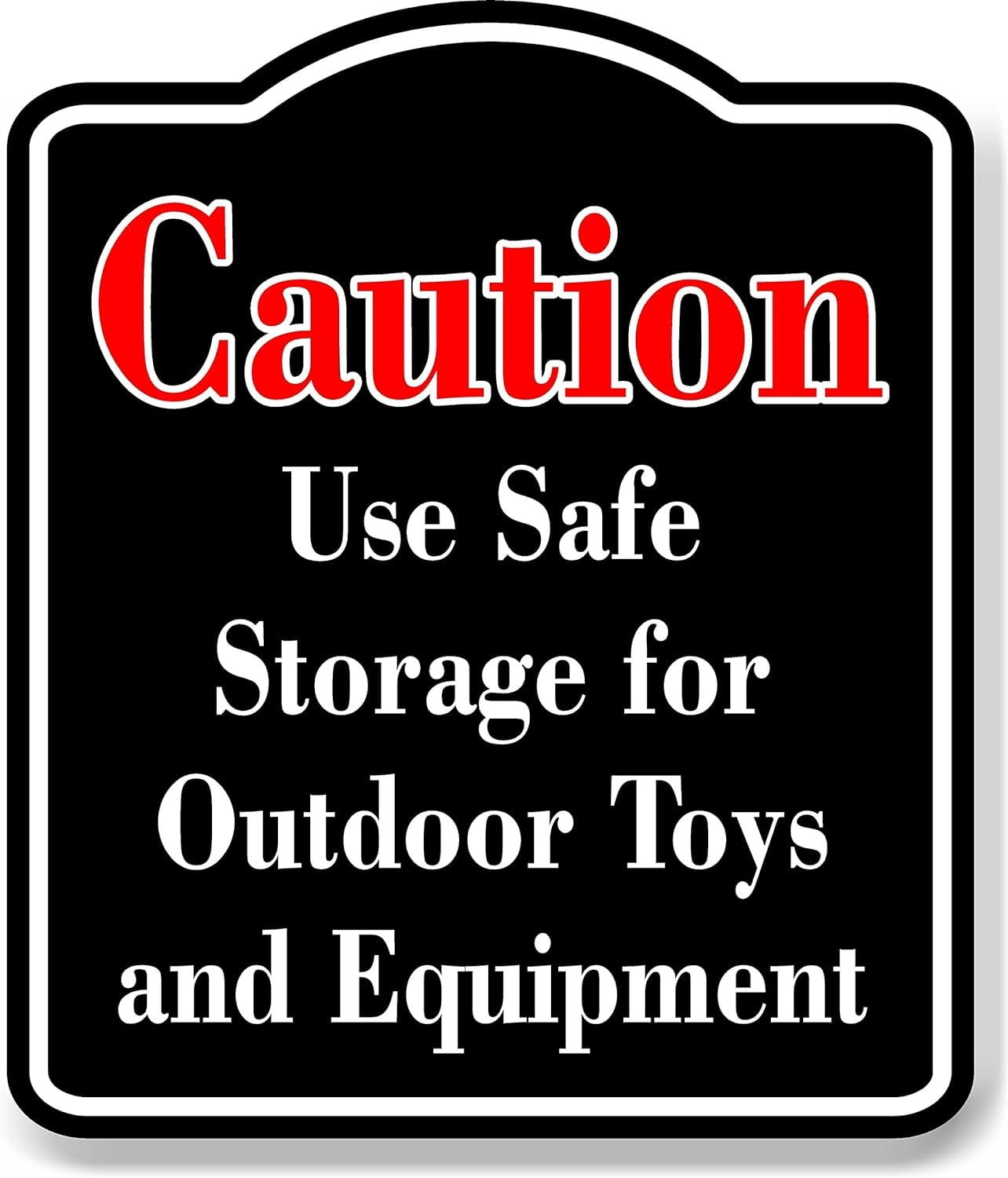 Caution Use Proper Food Storage Practices Red BLACK Aluminum Composite ...